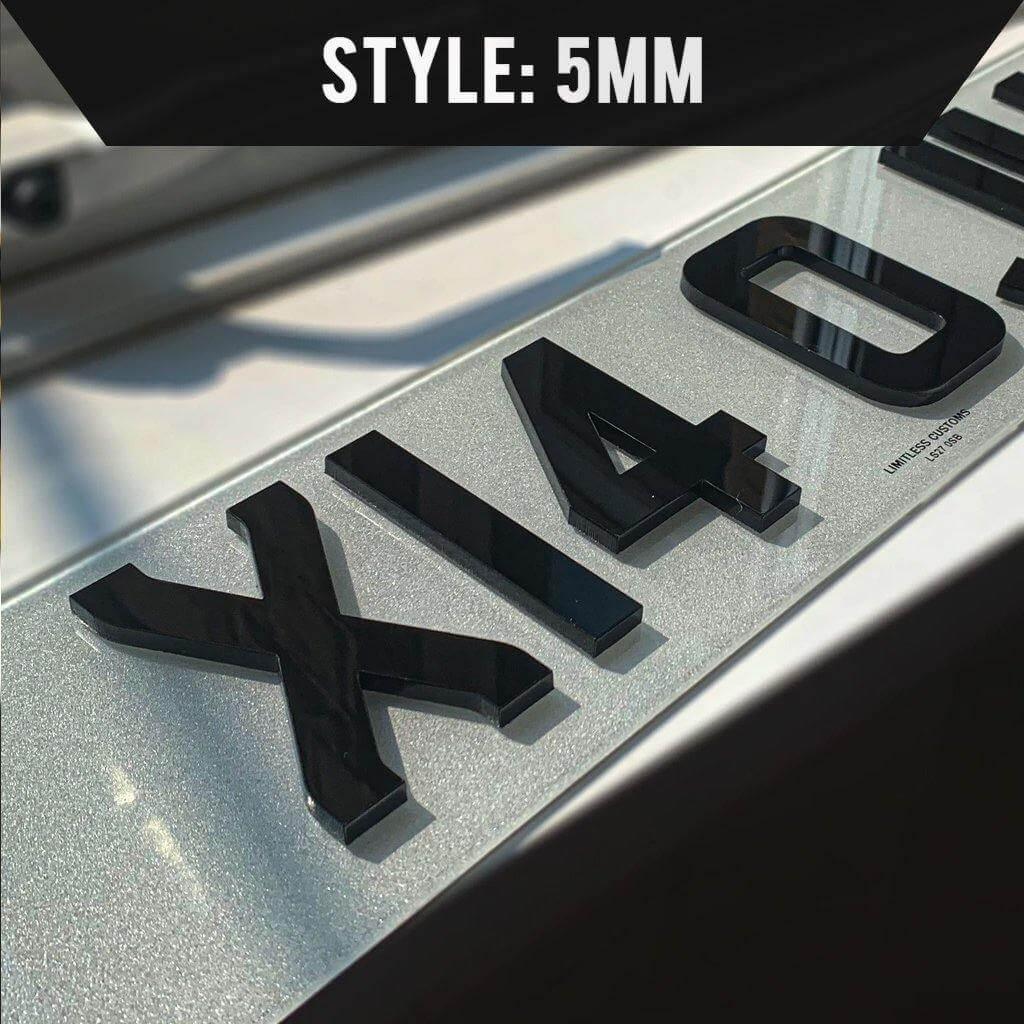 4D Number Plates | Limitless Plates: 3D + 4D Number Plate Specialists